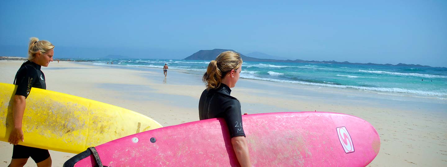 Surfing Holidays & Surf School on Fuerteventura | Flag Beach ...
